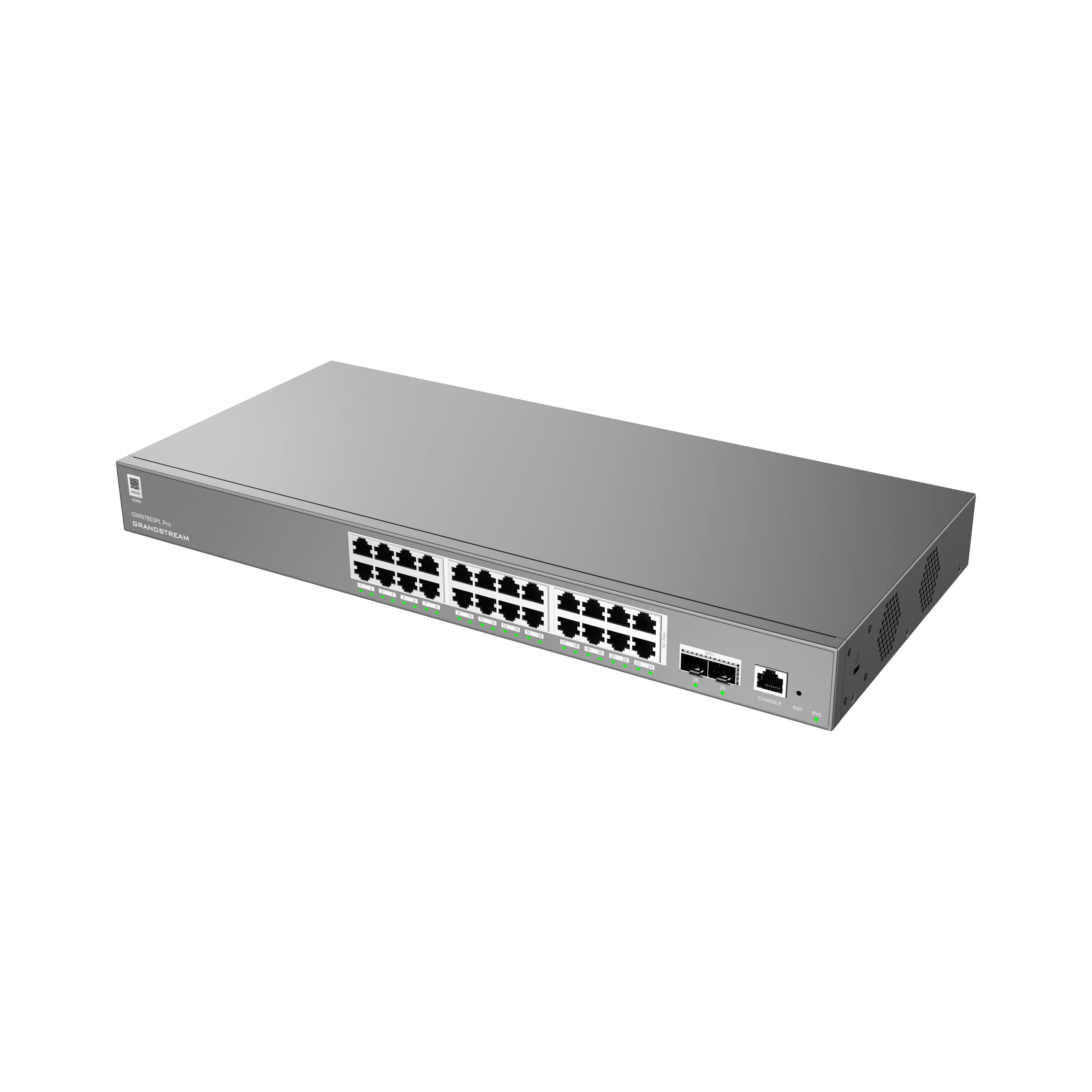 Grandstream Enterprise 24-port 30-watt PoE Layer 2++ Managed Network S ...